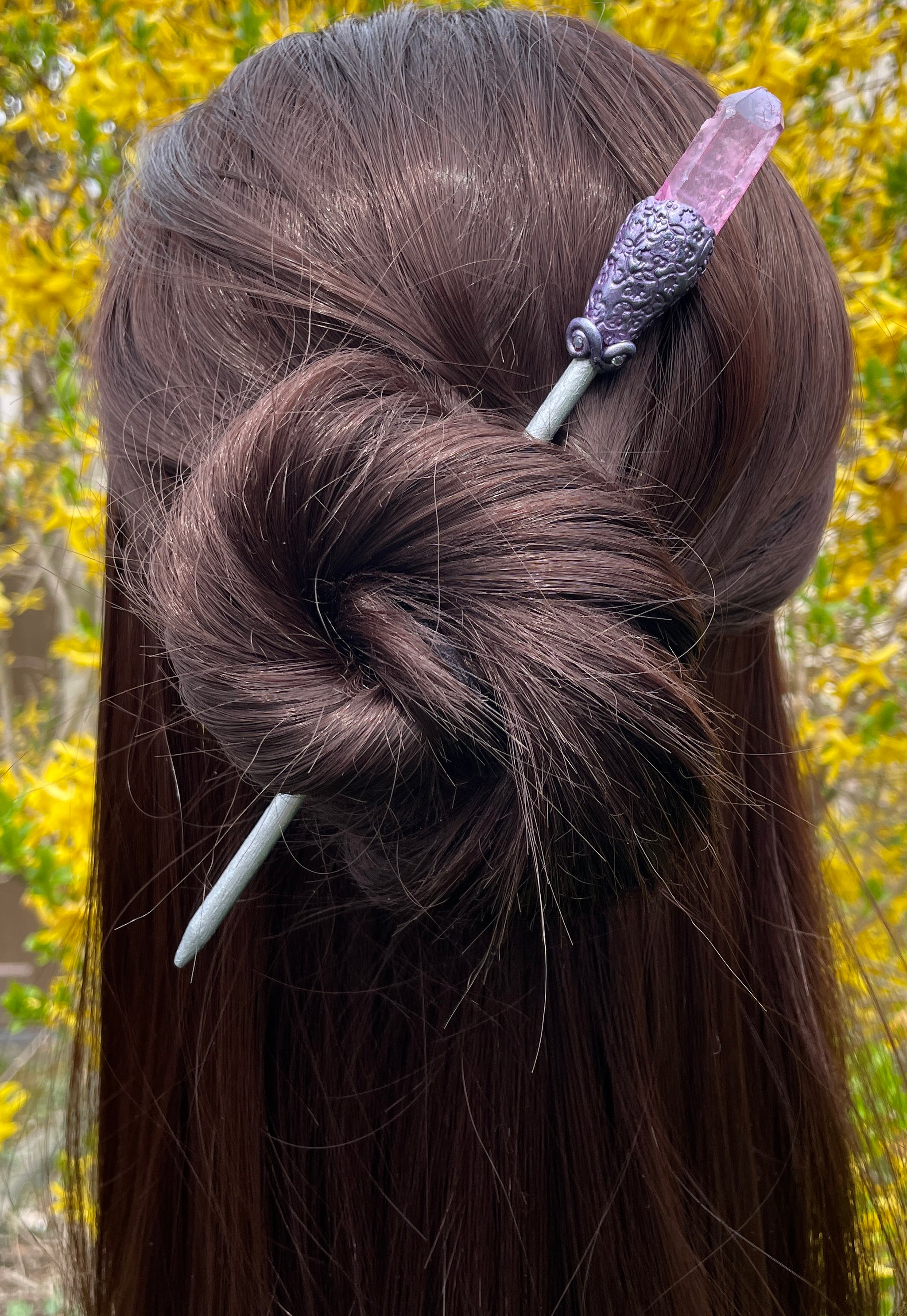 Purple Floral Crystal Hair Stick – PAULA MCNULTY DESIGNS