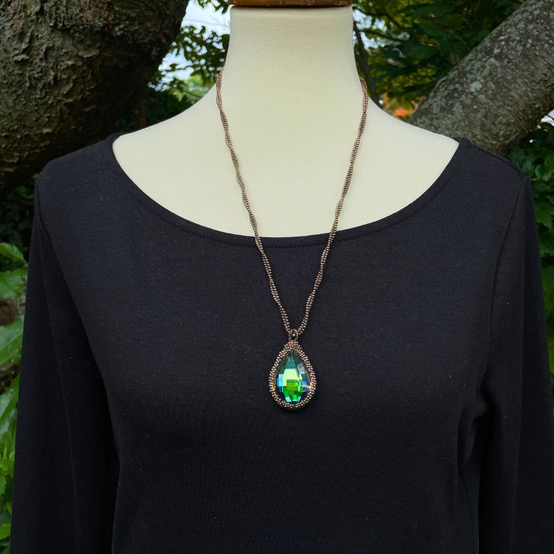 Large Teardrop Crystal Necklace – PAULA MCNULTY DESIGNS