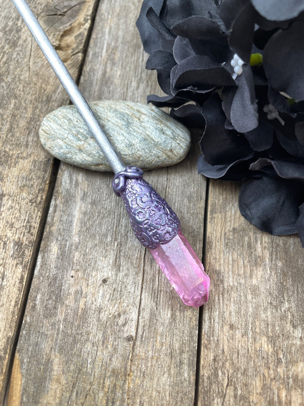 Purple Floral Crystal Hair Stick – PAULA MCNULTY DESIGNS