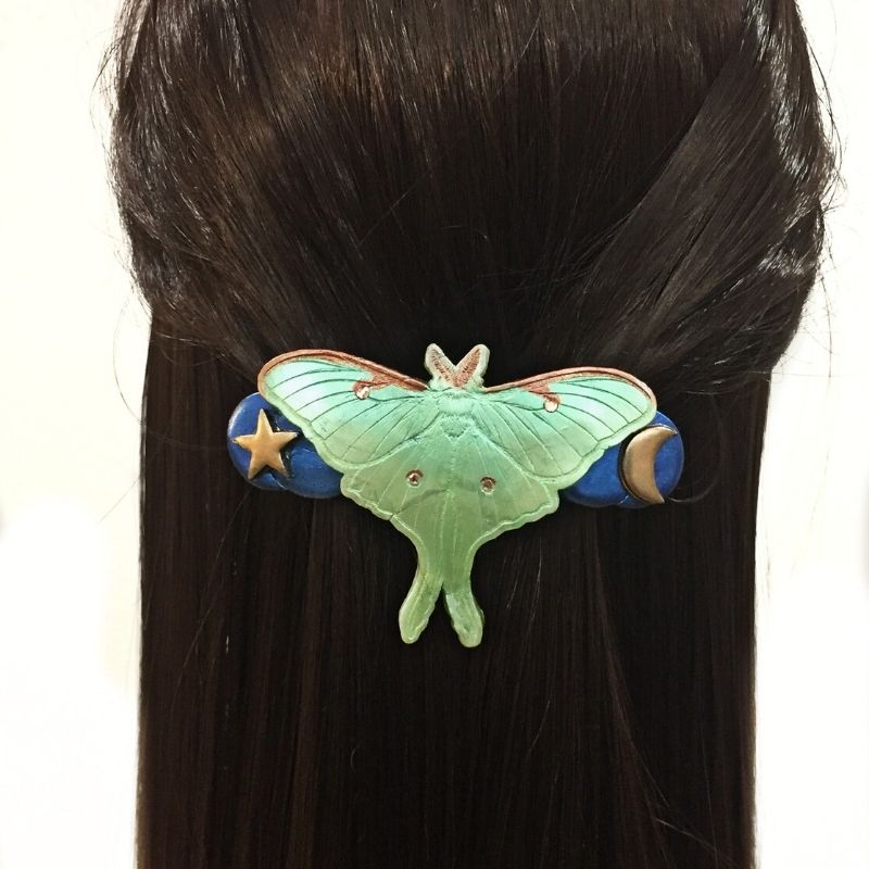 Luna Moth Hair Clip – PAULA MCNULTY DESIGNS